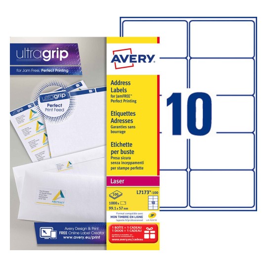 Adresetiketten | L7173-100 | Avery