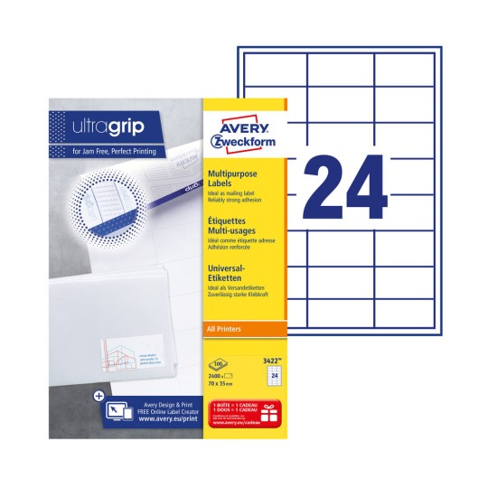 Universele etiketten | 3422 | Avery