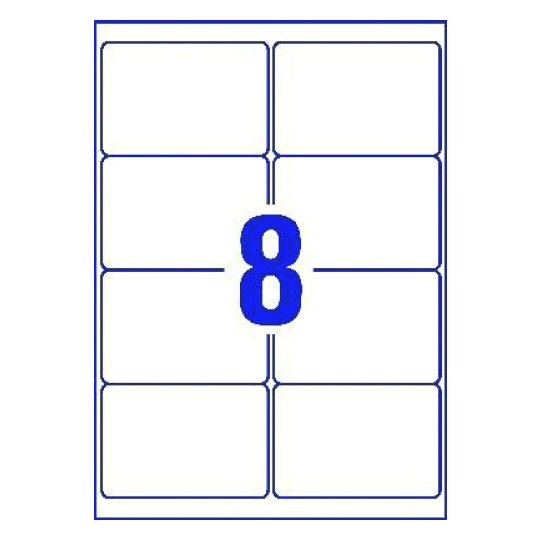 Word template voor etiketten J8165 - 99,1 x 67,7 mm | Avery