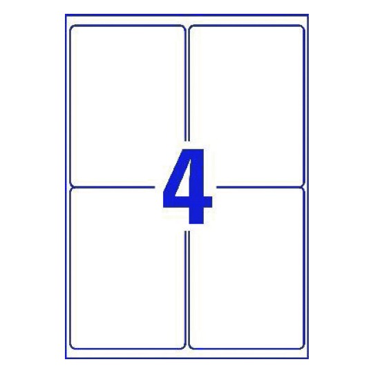 Word template voor etiketten L4774 - 99,1 x 139 mm | Avery